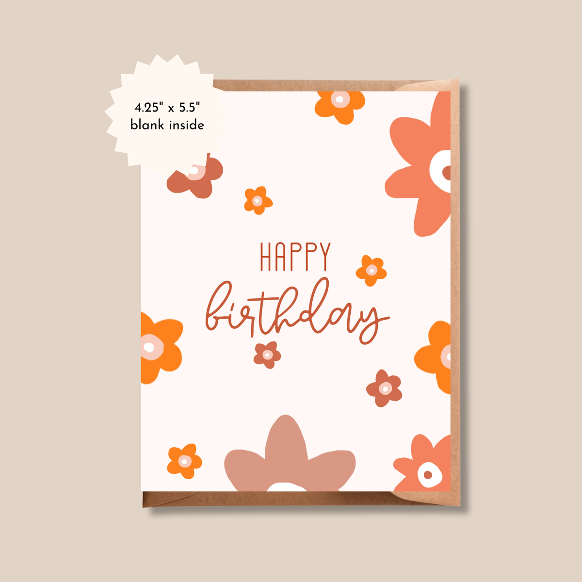 Happy Birthday Card | Boho Flowers – hanson road